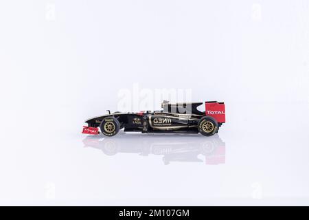 Miniature car Renault formula 1 Red Bull RB6 2010 of Sebastian Vettel ...