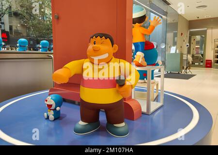 The main characters of Japanese manga and animated series Doraemon ...