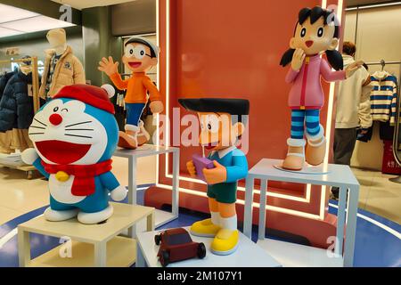 The main characters of Japanese manga and animated series Doraemon ...