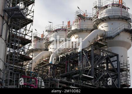 Illustration picture shows the Steelanol plant during the inauguration ...