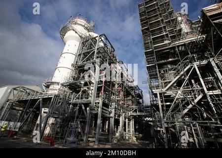 Illustration picture shows the Steelanol plant during the inauguration ...