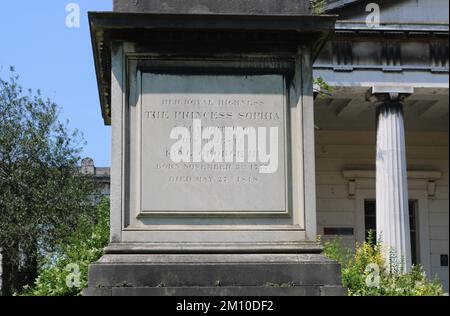 Tomb of Princess Sophia of the United Kingdom at Kensal Green Cemetery ...