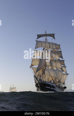 French barque Belem, tall ships race off Lisbon, 2016 Stock Photo - Alamy