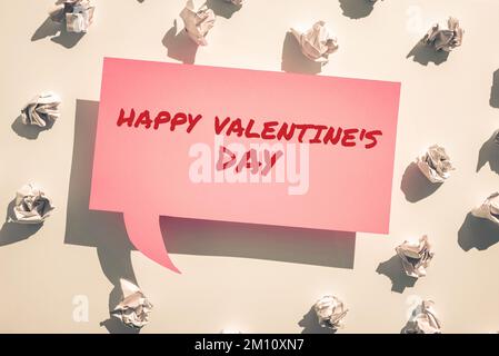 Writing displaying text Happy Valentine S Is Day. Business approach ...