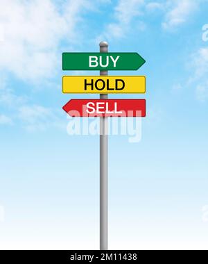 Buy Hold Sell Concept Stock Photo - Alamy