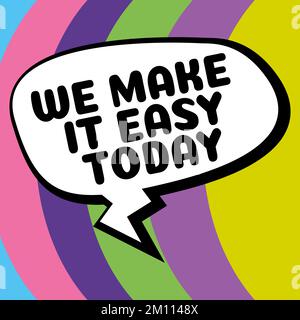 Conceptual Caption We Make It Easy Today Word For Offering Solutions