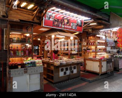 Taiwan, APR 11 2010 - Overcast view of Wulai Old Street Stock Photo - Alamy
