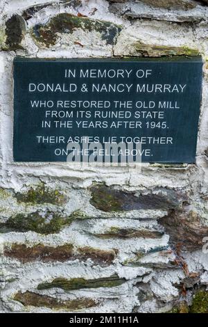 An old corn mill in Borrowdale in the Lake District National Park. A ...