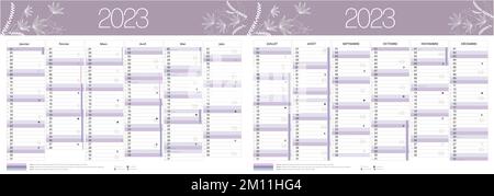 2023 french calendar with school holidays - france - printable business ...