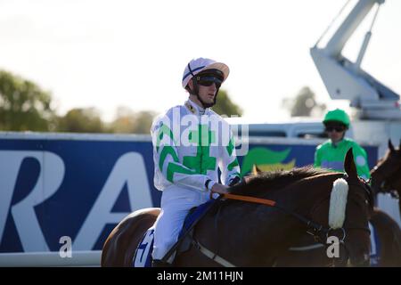 Jockey Ben Martin Coen on Zarzyni at York races Stock Photo - Alamy