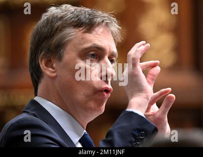 Quebec Liberal Party interim Leader Marc Tanguay questions the ...