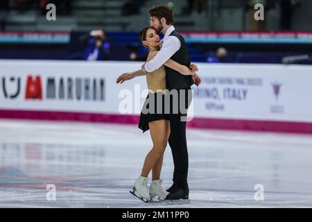 Turin, Italy. 08th Dec, 2022. Sara Conti and Niccolo Macii of Italy ...
