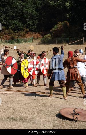 Reenactment at Sherwood Forest, Edwinstowe, Notts, England, UK Stock ...