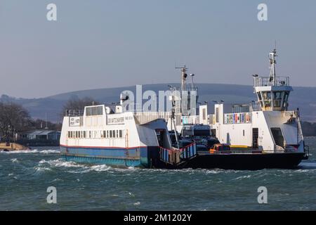 England, Dorset, Bournemouth, The Sandbanks to Shell Bay Chain Ferry ...