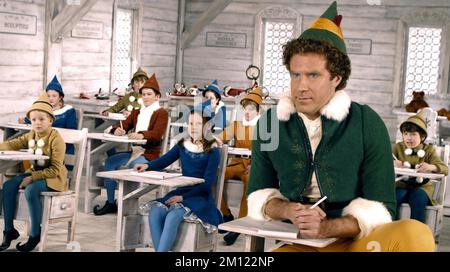 ELF 2003 New Line Cinema film with Will Ferrell Stock Photo - Alamy