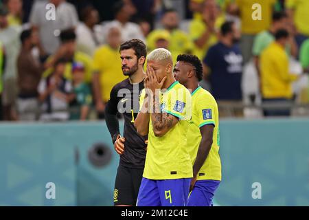 Jogadores do Brasil during the FIFA World Cup Qatar 2022 match, Quarter ...