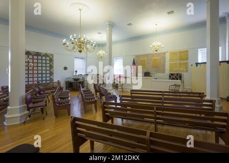 Courtroom inside the historic Pioneer Courthouse on St George Blvd in ...