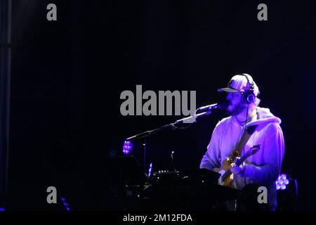 Boston Calling - Bon Iver in concert Stock Photo - Alamy
