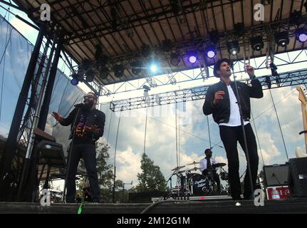The Bonnaroo Music and Arts Festival - Capital Cities in concert Stock ...