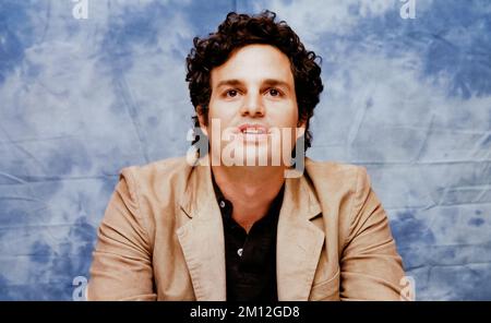 Retro celebrity portraits - Mark Ruffalo, circa 2010. For Editorial Use ...