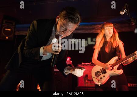 SXSW - Willy Moon in concert Stock Photo - Alamy