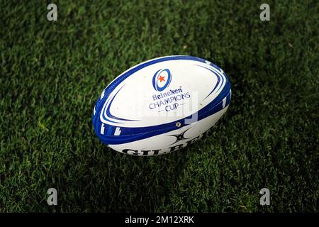 Close up of the official Heineken Champions Cup ball before the ...