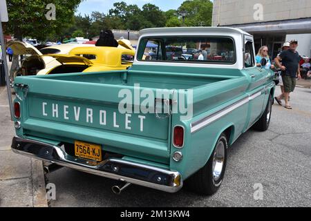 A 1966 C-10 Chevrolet Pickup Truck on display at a Car Show Stock Photo ...