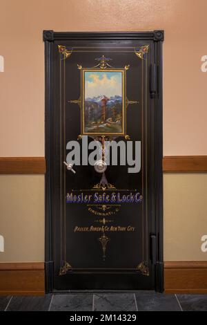 Vault (Mosler Safe & Lock Company) in the basement of the Wyoming State ...