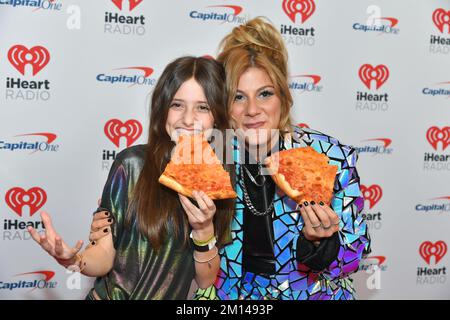 Jax and Chelsea Lascher attend the Z100's iHeartRadio Jingle Ball 2022 ...