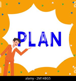 Handwriting text Plan. Business overview Start of a detailed proposal ...