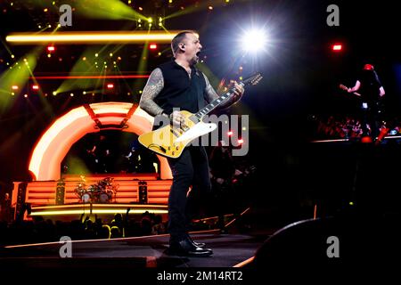 Volbeat in concert in The Gelredome Arnhem Holland.Servant of the road ...