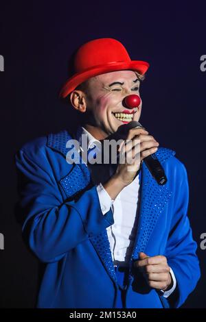 December 7, 2022, Palermo, Italy: Patti the Clown during his show at ...