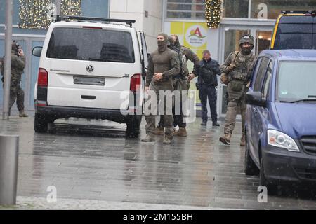 Dresden, Germany. 07th Dec, 2022. The area around the Altmarkt Galerie ...