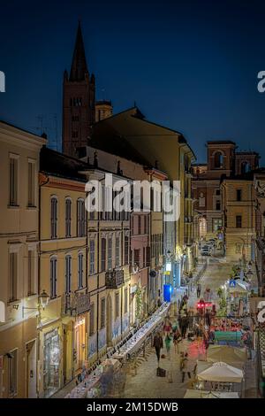 Forlí - The street of old town at dusk Stock Photo - Alamy