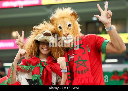Fans of Portugal pose before the World Cup Group K soccer match between ...