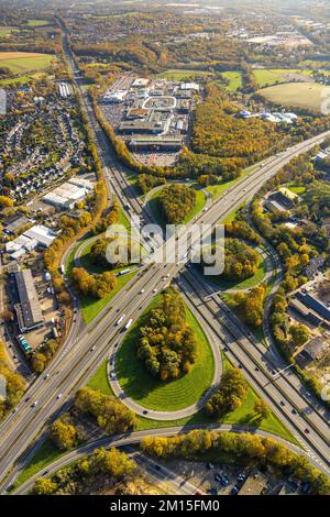 Aerial view, Ruhr Park shopping center, Harpen, Bochum, Ruhr area ...