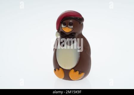 Milk chocolate christmas character figurine on a lolly stick - white ...