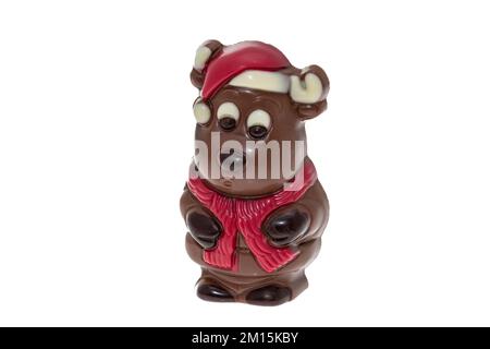 Milk chocolate christmas character figurine on a lolly stick - white ...