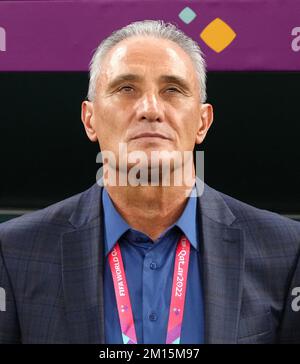 Brazil manager Tite before the FIFA World Cup Group G match at Stadium ...