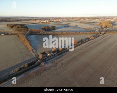 Grants Lock Pyramid Triangle Aerial photo. Oxford canal. Oxfordshire ...