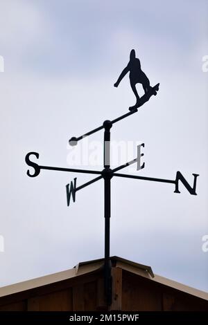 Surfing wind beacon. Capbreton, Atlantic Ocean, South West France Stock ...