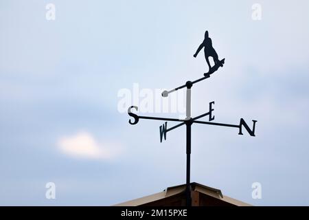 Surfing wind beacon. Capbreton, Atlantic Ocean, South West France Stock ...