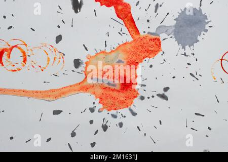 Realistic blood isolated on white background. Drops of blood and ...