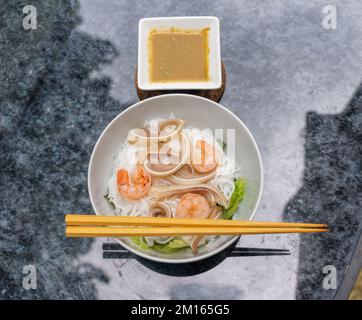 Cooked pork ears. Vietnamese cuisine traditionally includes pork parts ...