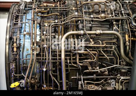The Pratt & Whitney PW6000 Turbofan Engine from the Airbus A318 Stock ...