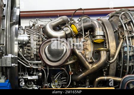 The Pratt & Whitney PW6000 Turbofan Engine from the Airbus A318 Stock ...