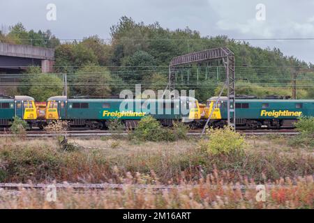 2 Freightliner class 86 electric locomotives on the West Coast main ...