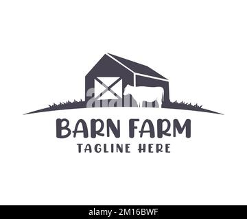 Vintage Retro Rustic Barn Farm logo design Illustration Stock Vector Image & Art - Alamy