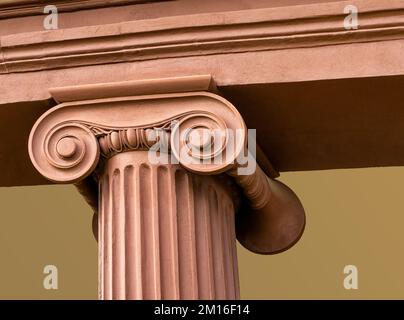 Ionic column with its scroll-like top (volute Stock Photo - Alamy