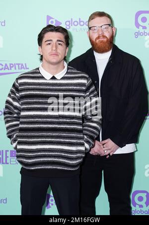 Conor Larkman and Sean Finnigan of LF System attending the Brit Awards ...